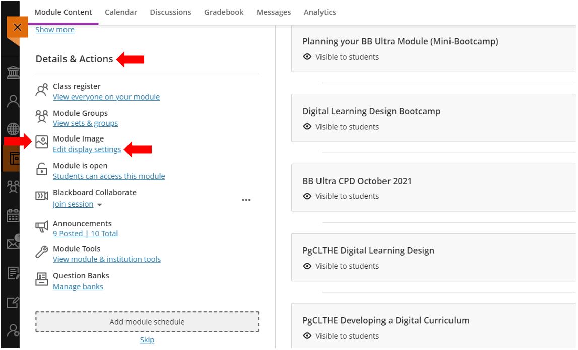 Setting up a Module Image (Banner) in Blackboard Ultra – E-learning ...