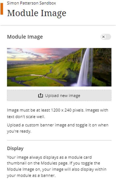 Setting up a Module Image (Banner) in Blackboard Ultra – E-learning ...