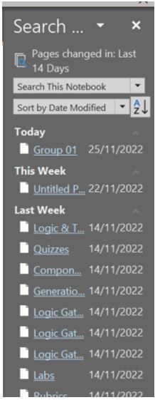 OneNote Previous Versions E learning Help Guides