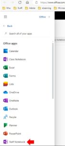 Microsoft OneNote Staff Notebook – E-learning Help Guides