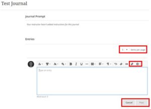 Blackboard Ultra: Setting up and configuring Journals – E-learning Help ...