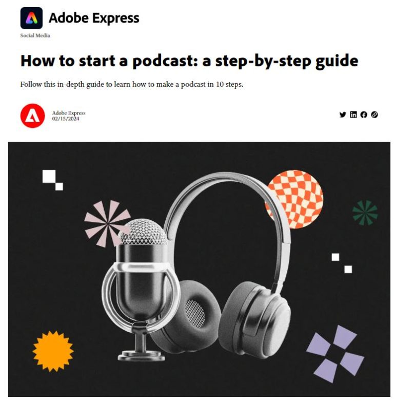 Adobe Podcast: Overview – E-learning Help Guides