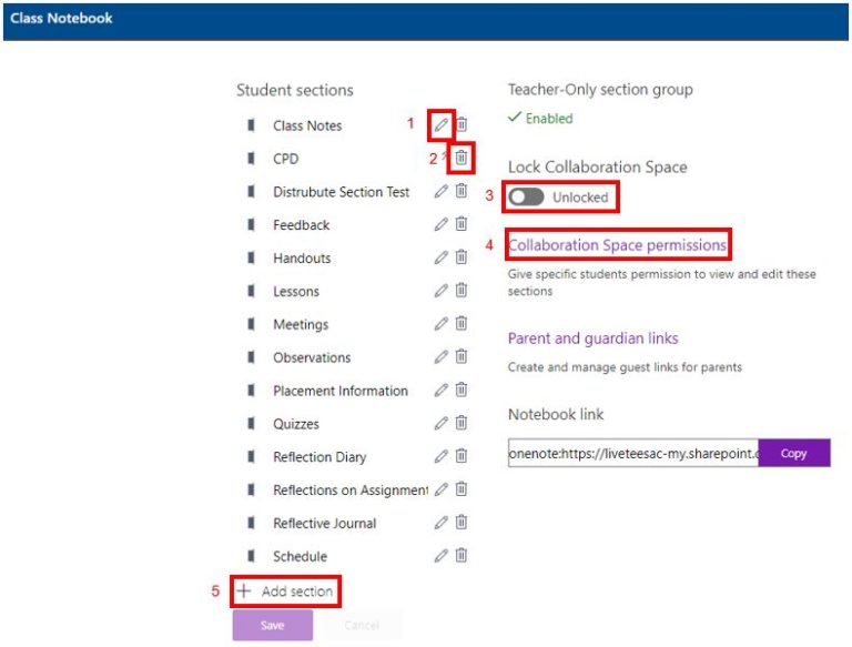 Microsoft OneNote: Manage Class Notebook – E-learning Help Guides