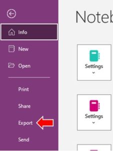 Microsoft OneNote: Exporting student work – E-learning Help Guides