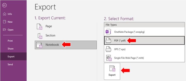 Microsoft OneNote: Exporting student work – E-learning Help Guides