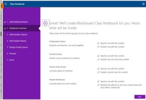 Microsoft OneNote: Setting up a Class Notebook (via Blackboard, MS ...