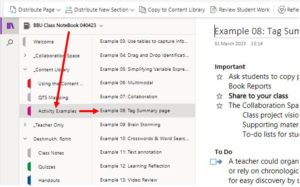 Microsoft OneNote: Distribute and Remove Content in Class Notebook – E ...