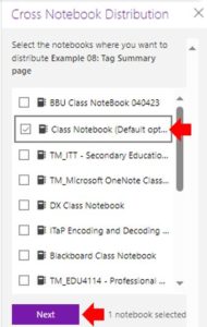 Microsoft OneNote: Distribute and Remove Content in Class Notebook – E ...