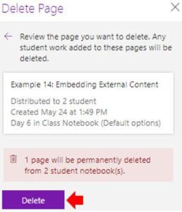 Microsoft OneNote: Distribute and Remove Content in Class Notebook – E ...