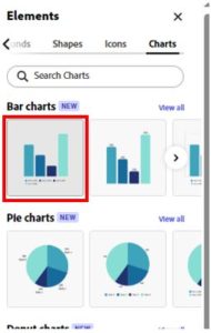 Adobe Express: Add Charts – E-learning Help Guides