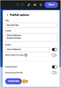 Adobe Express: Creating a Webpage – E-learning Help Guides